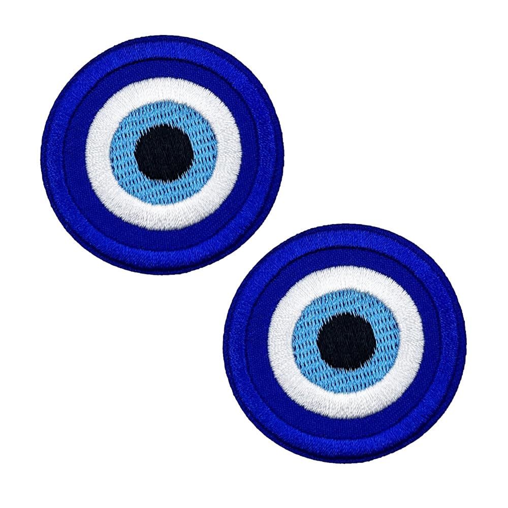 Amazon.com: Pack of 2 Evil Eye Embroidered Iron on Patches