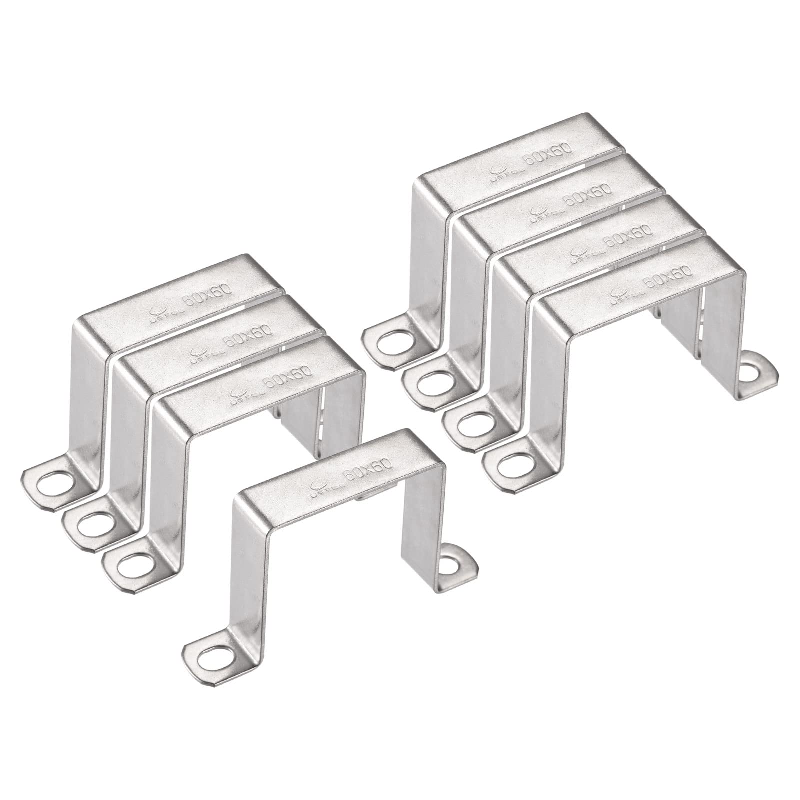 Amazon.com: uxcell U Shaped Connector Bracket 58 x 62mm 304 Stainless ...