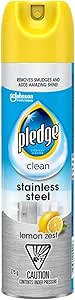 Pledge Stainless Steel Cleaner and Polish, Protective and Glossy ...
