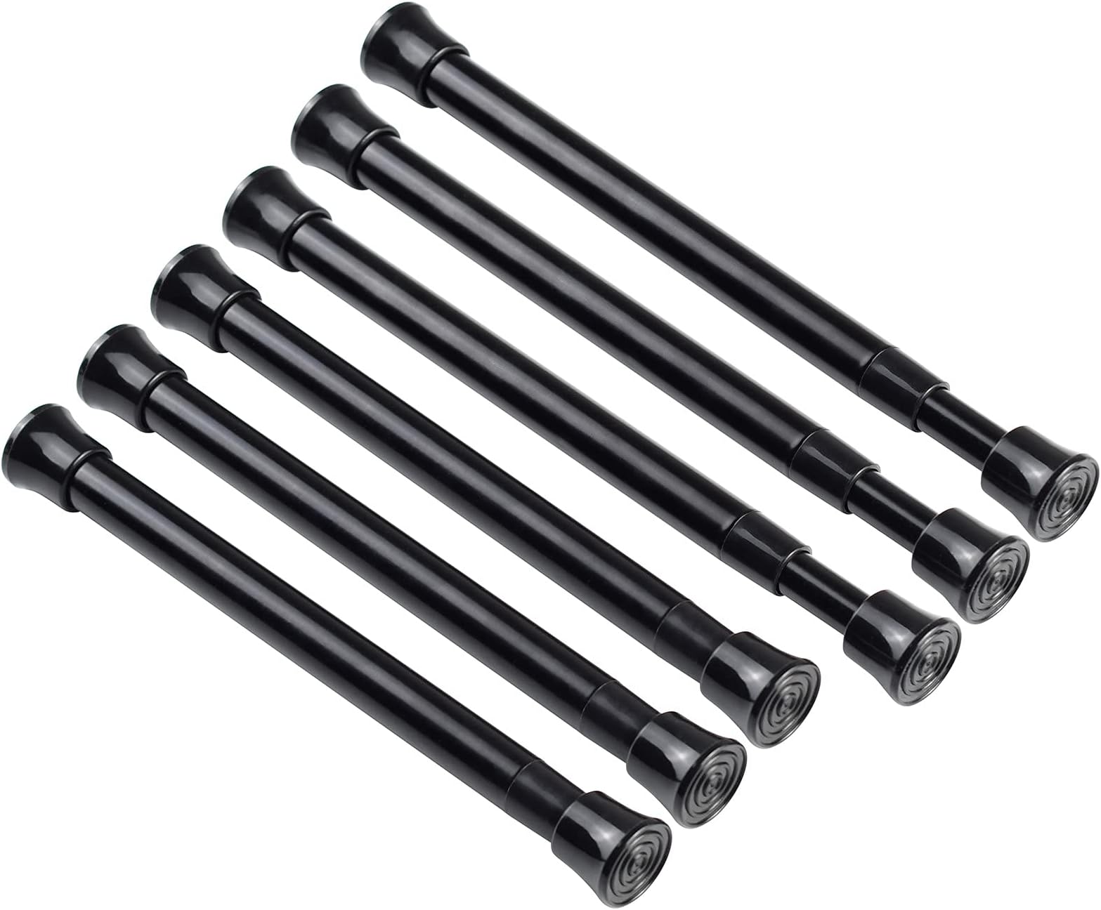 Amazon.com: KXLife 6 Pack Smallest Spring Tension Curtain Rod for ...