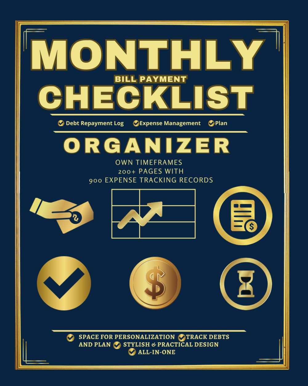 Monthly Bill Payment Checklist Organizer | Complete Financial Planner ...
