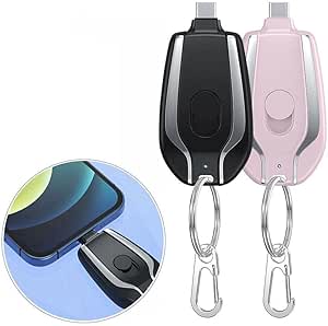 Keyring Power Bank, Keychain Portable Charger, Mini Power Emergency Pod ...