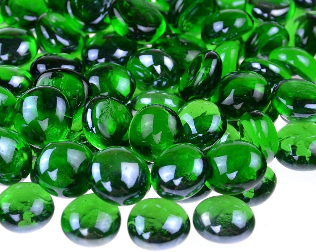 Amazon.com: KINGOU Flat Glass Gems/Marbles/Stones/Beads for Vase Filler ...