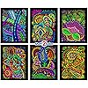Amazon.com: Stuff2Color Tangles - 6 Pack of Fuzzy Velvet Coloring ...
