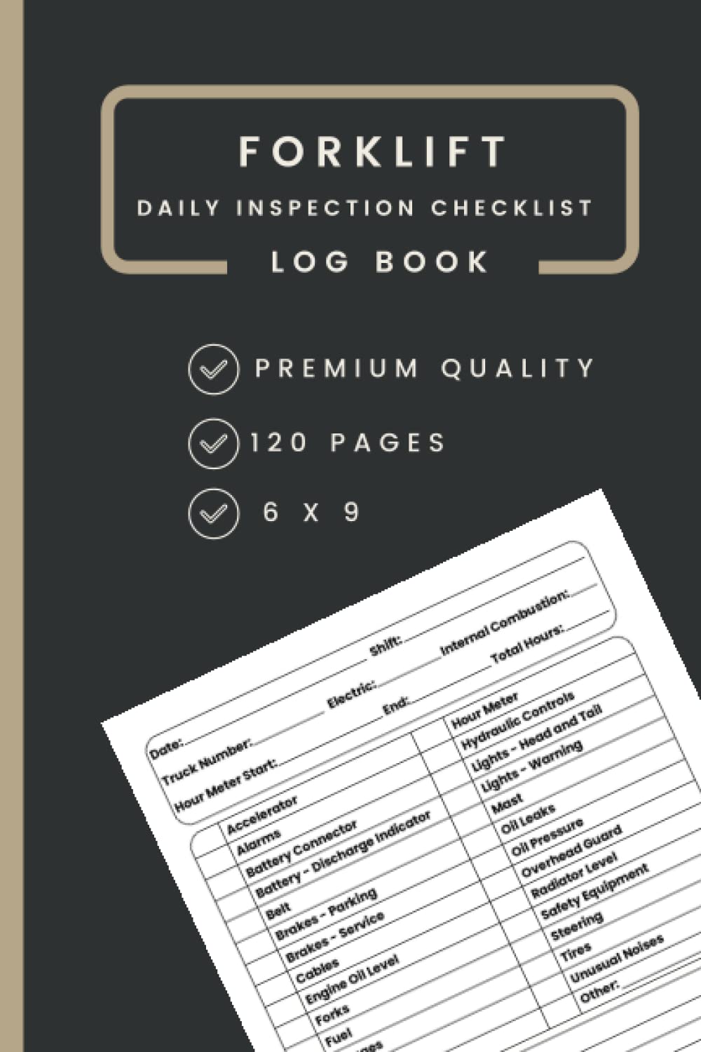 Buy Forklift Log Book with Daily Inspection Checklist: Maintenance and ...