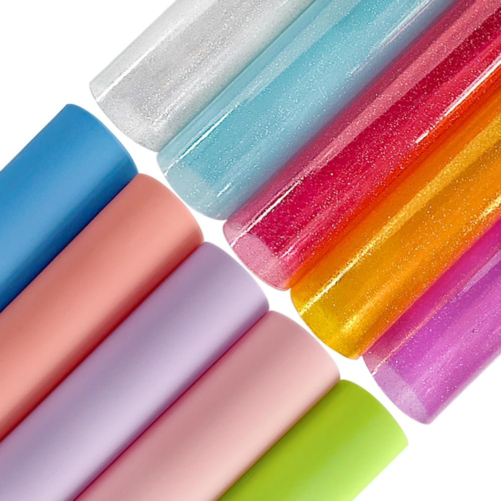 Amazon.com: ONEART | Clear A4 Candy Color Jelly Vinyl Sheets, 10 Pcs ...