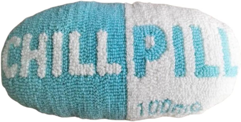 Amazon.com: Chill Pill Pillow, Aesthetic Pillows for Cozy Room Decor ...