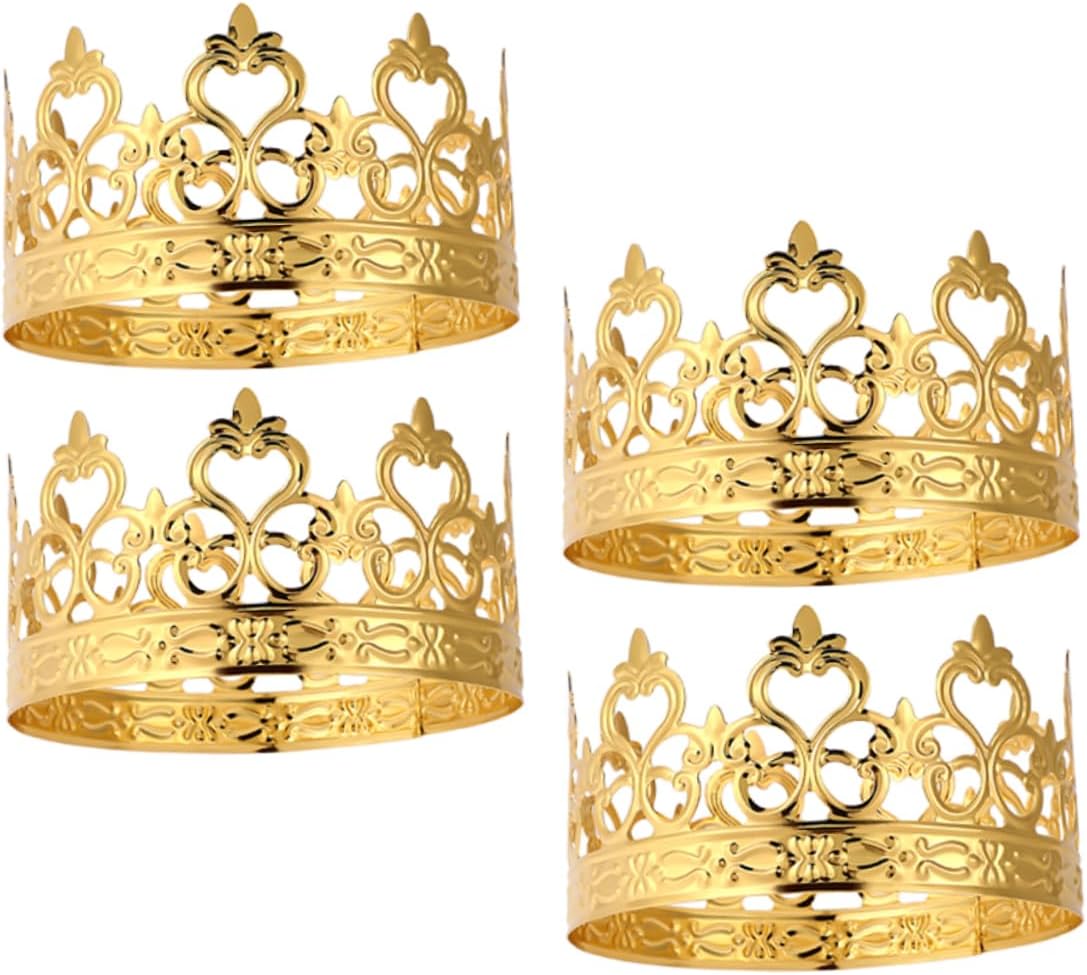 Amazon.com: COLLBATH 4pcs Crown Centerpieces For Tables Cake ...