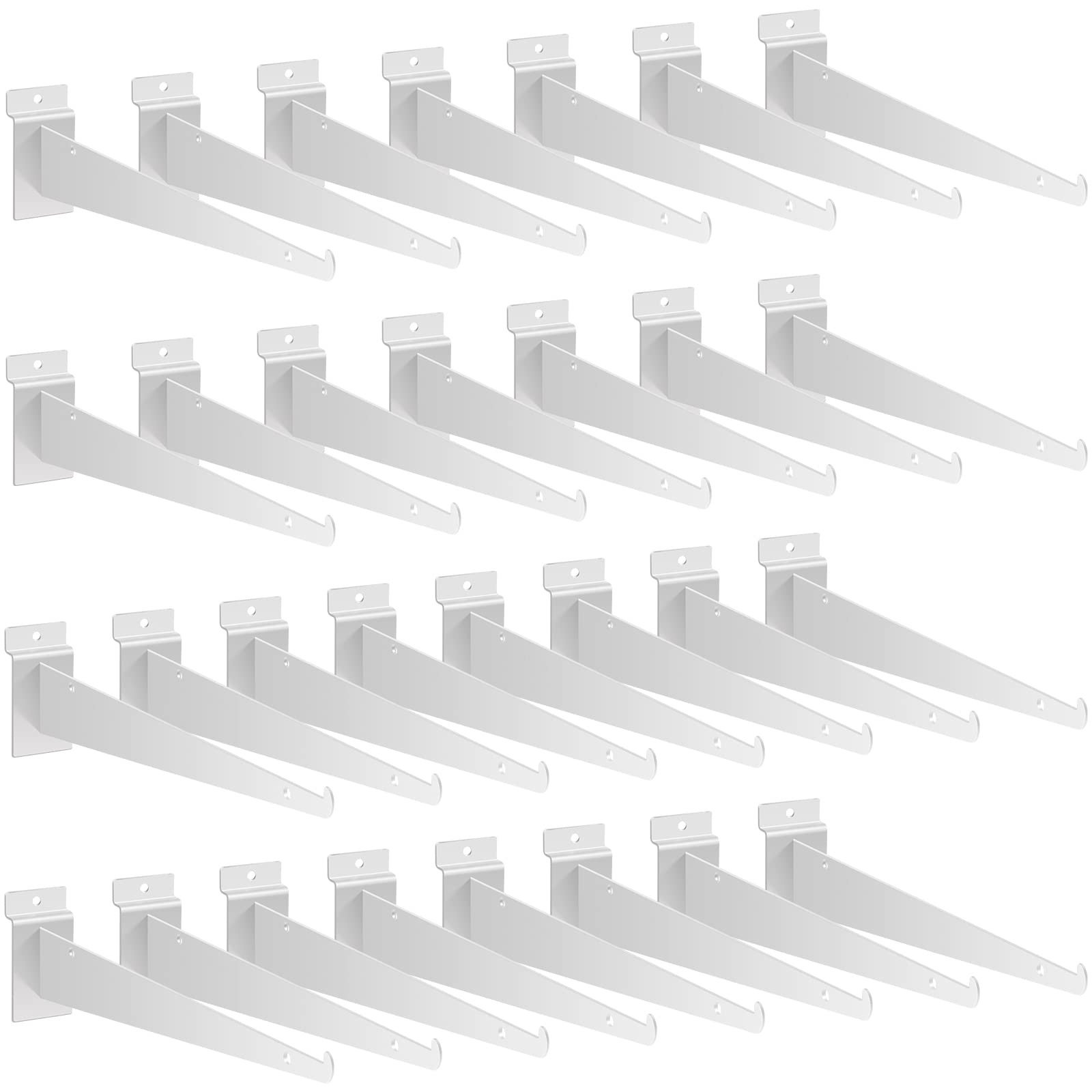 Amazon.com: Oudain 12" Slatwall Shelf Bracket with Lip Heavy Duty Slat ...