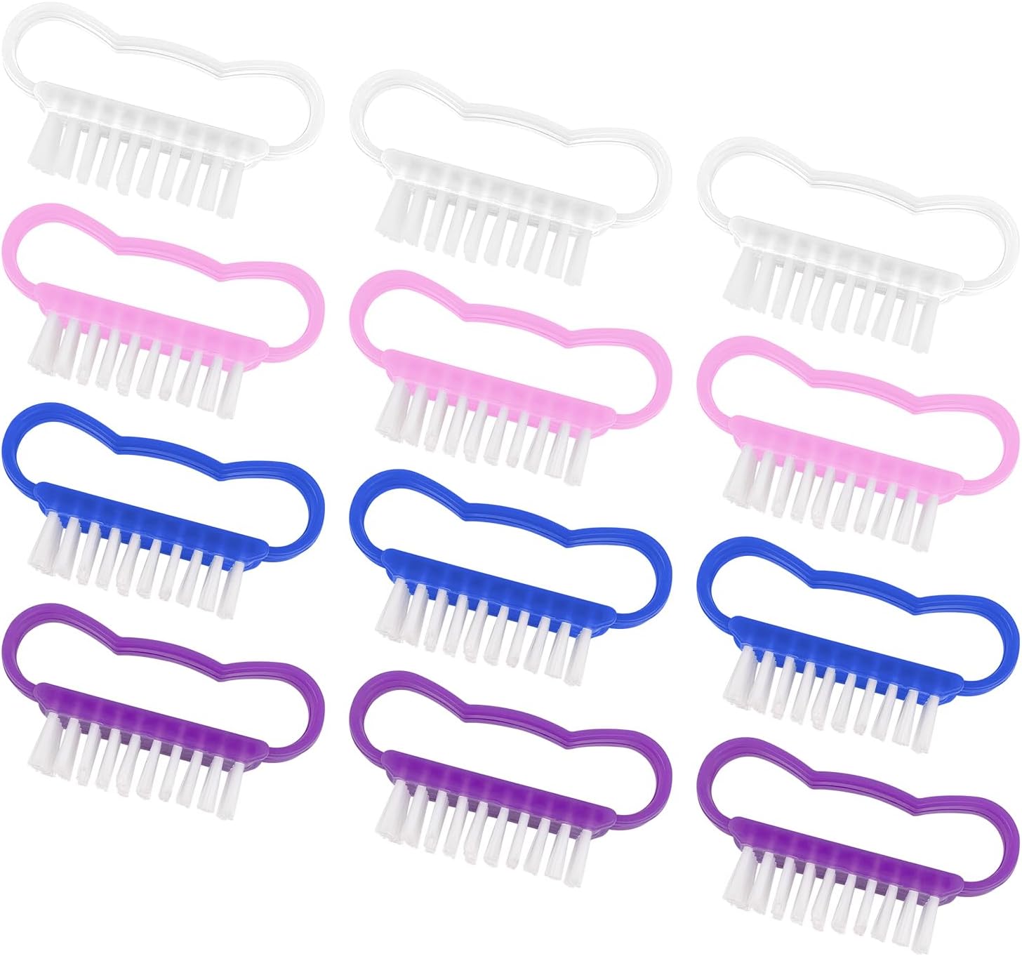 Amazon.com: Larbois Nail Brush for Cleaning Fingernails, 4Pack Handle ...