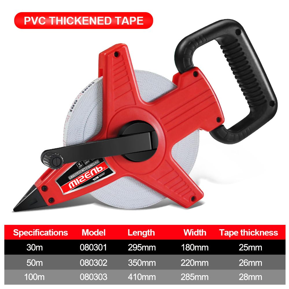 Snapklik.com : WISEUP 300 Ft Tape Measure Standard And Metric ...