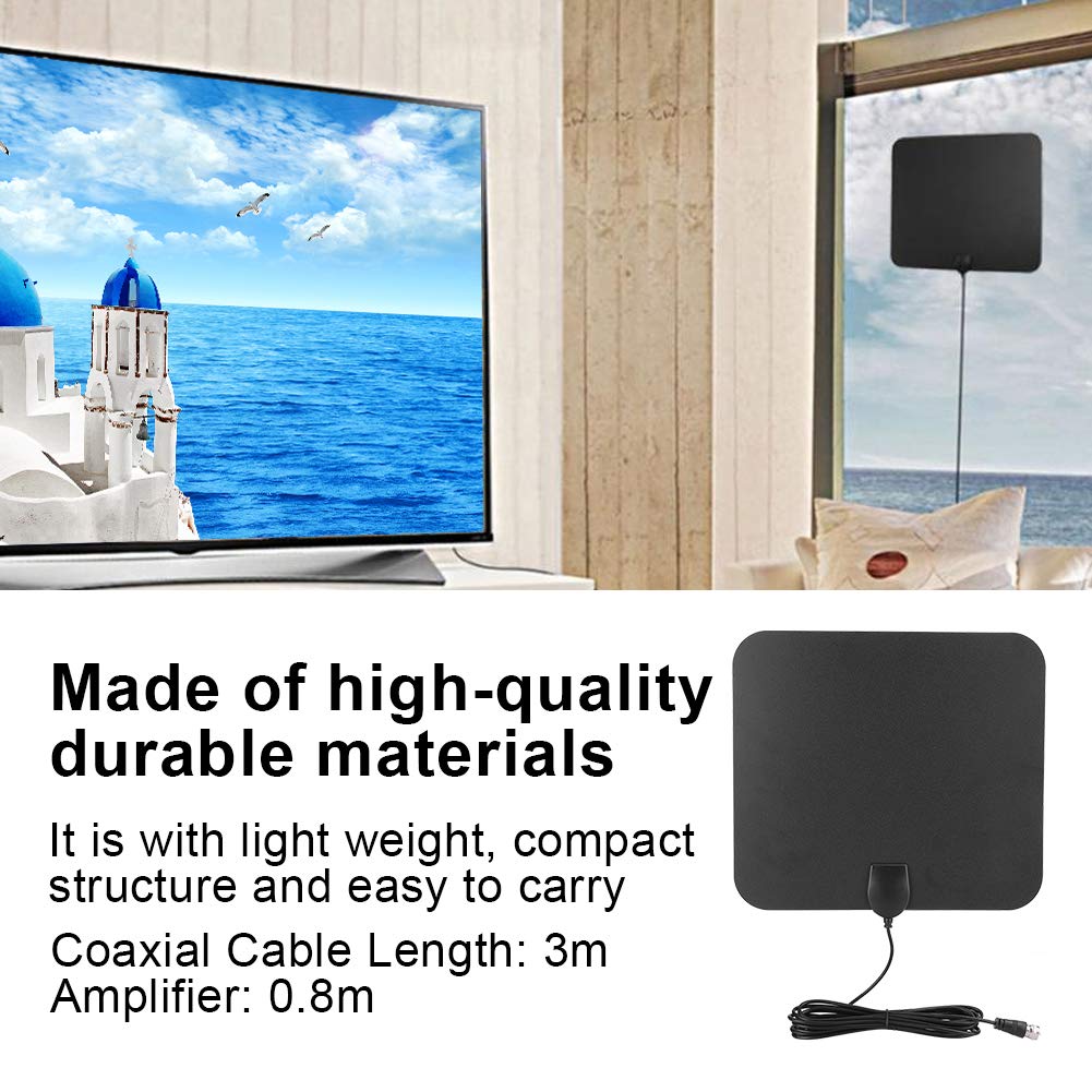 HDTV Indoor Digital TV Antenna, USB 5V / 50mA 25DBI Indoor Digital HD ...