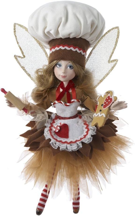 Amazon.com: Kurt Adler 14" Ballerina Gingerbread Fairy Ornament : Home ...