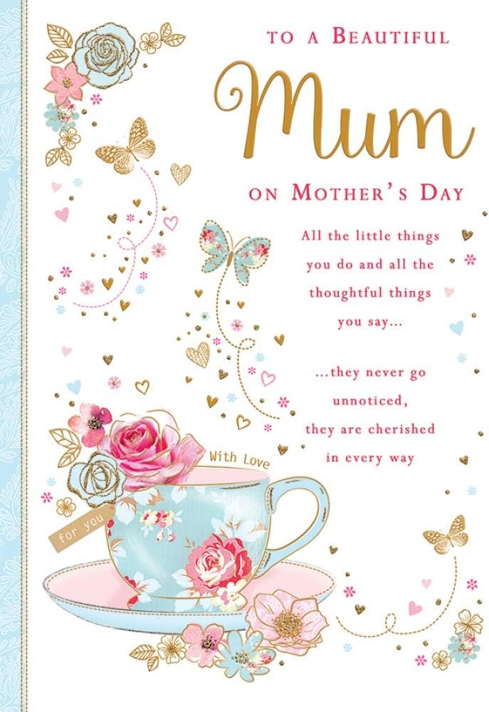 Piccadilly Greetings Traditional Mother's Day Card Mum from Both of US ...