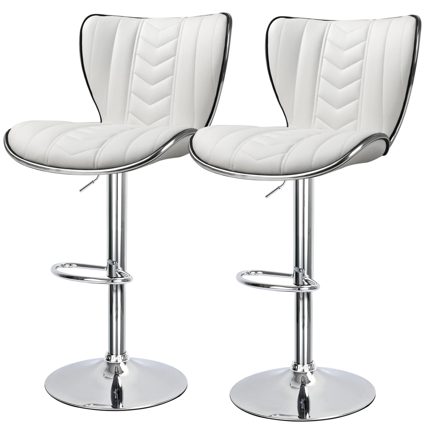 YIMUSTUK Premium Adjustable Swivel Bar Stools,Kitchen Counter Bar ...