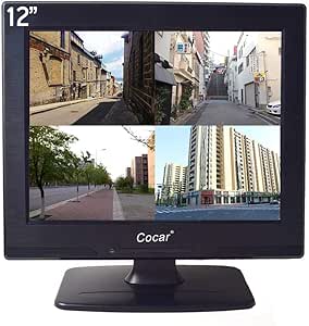 Amazon.co.jp: Cocar 12 Inch CCTV Monitor 4:3 HD Display 800x600 ...
