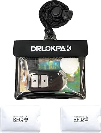 DRLOKPAK Surfing Waterproof Wallet Car Key Fob case bag Sea Pass holder ...