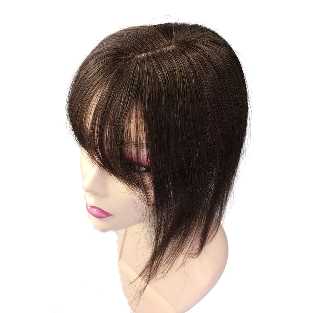 Buy Anemone Jewelry Invisible Human Hair Toppers For Women Clip In ...