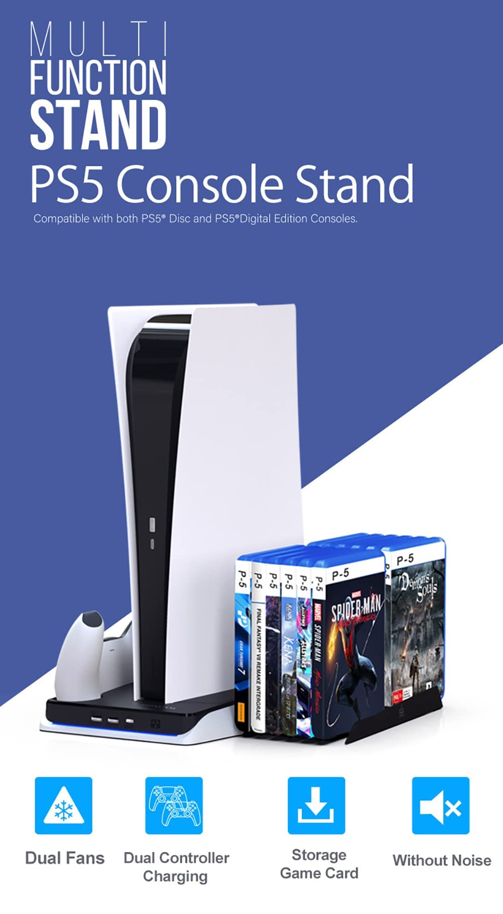 Snapklik.com : PlayStation 5 Multi-function Docking Station, Vertical ...