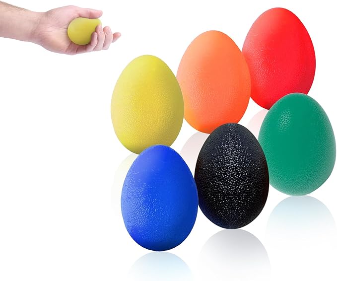 Amazon.com : HYTIAN 6-Piece Hand Exercise Ball Kit Diverse Strength ...