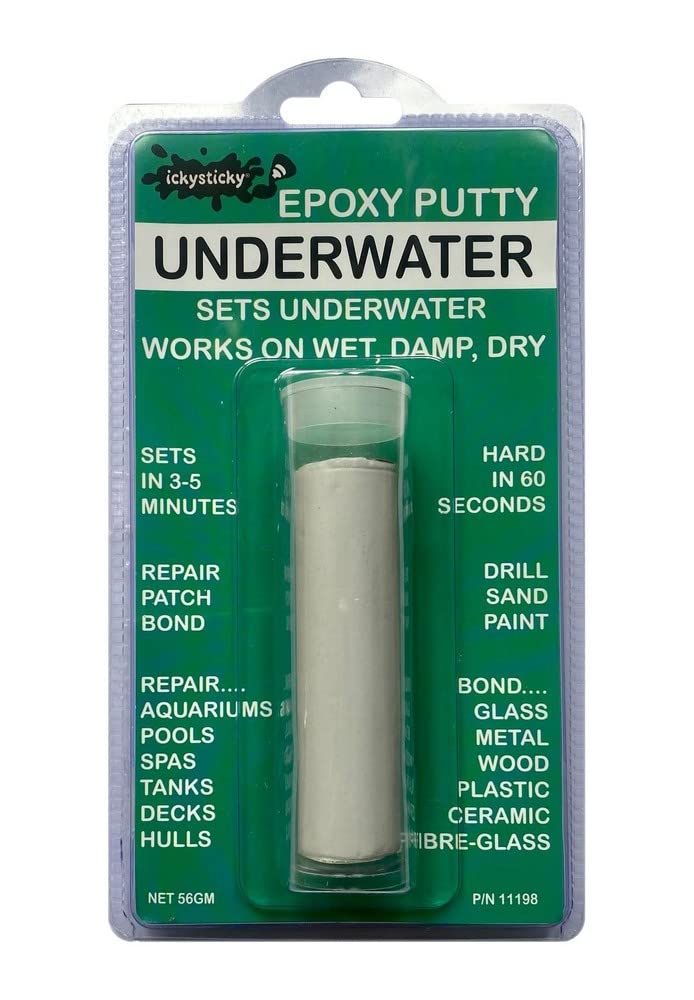 Ickysticky Underwater Repair Epoxy Putty 56 g 2-Component Adhesive, epoxy Resin, Special ...