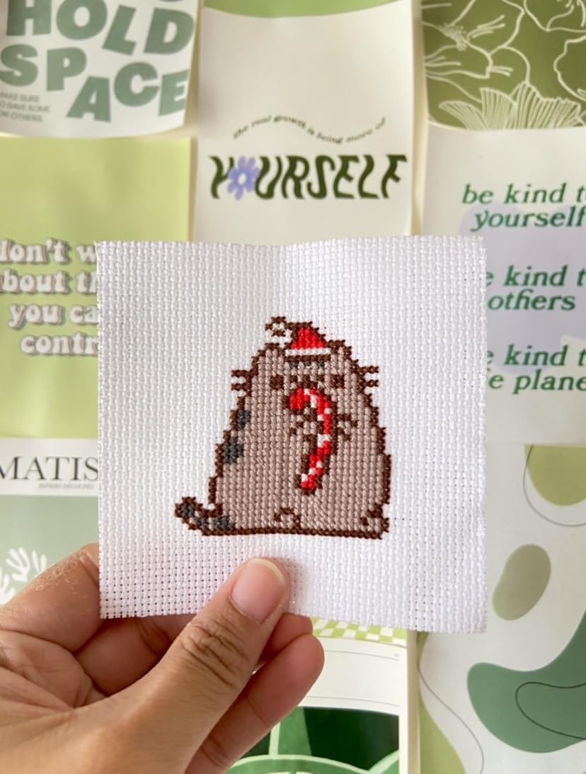 Buy Pusheen: A Christmas Cross-Stitch Kit (Rp Minis) Book Online at Low ...