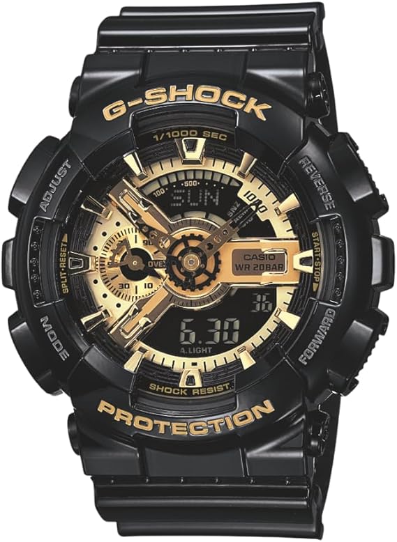 Amazon.com: G-Shock X-Large Combi GA110 Black/Gold One Size : Clothing ...