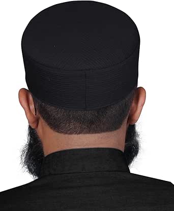 Crescent Thread Kufi Hats for Men Prayer Cap Syria Namaz Topi Cufe Kufe ...