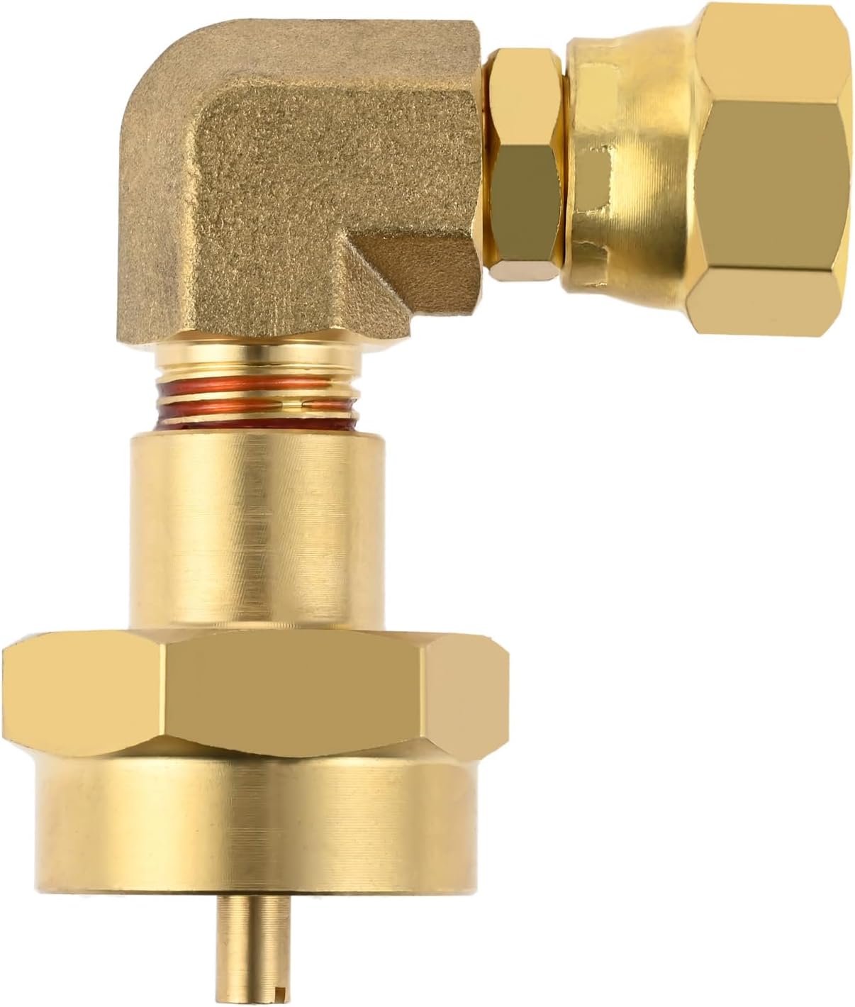 Amazon.com : Mgoodoo 1LB Propane Burner Elbow Adapter, 3/8 Inch Brass ...
