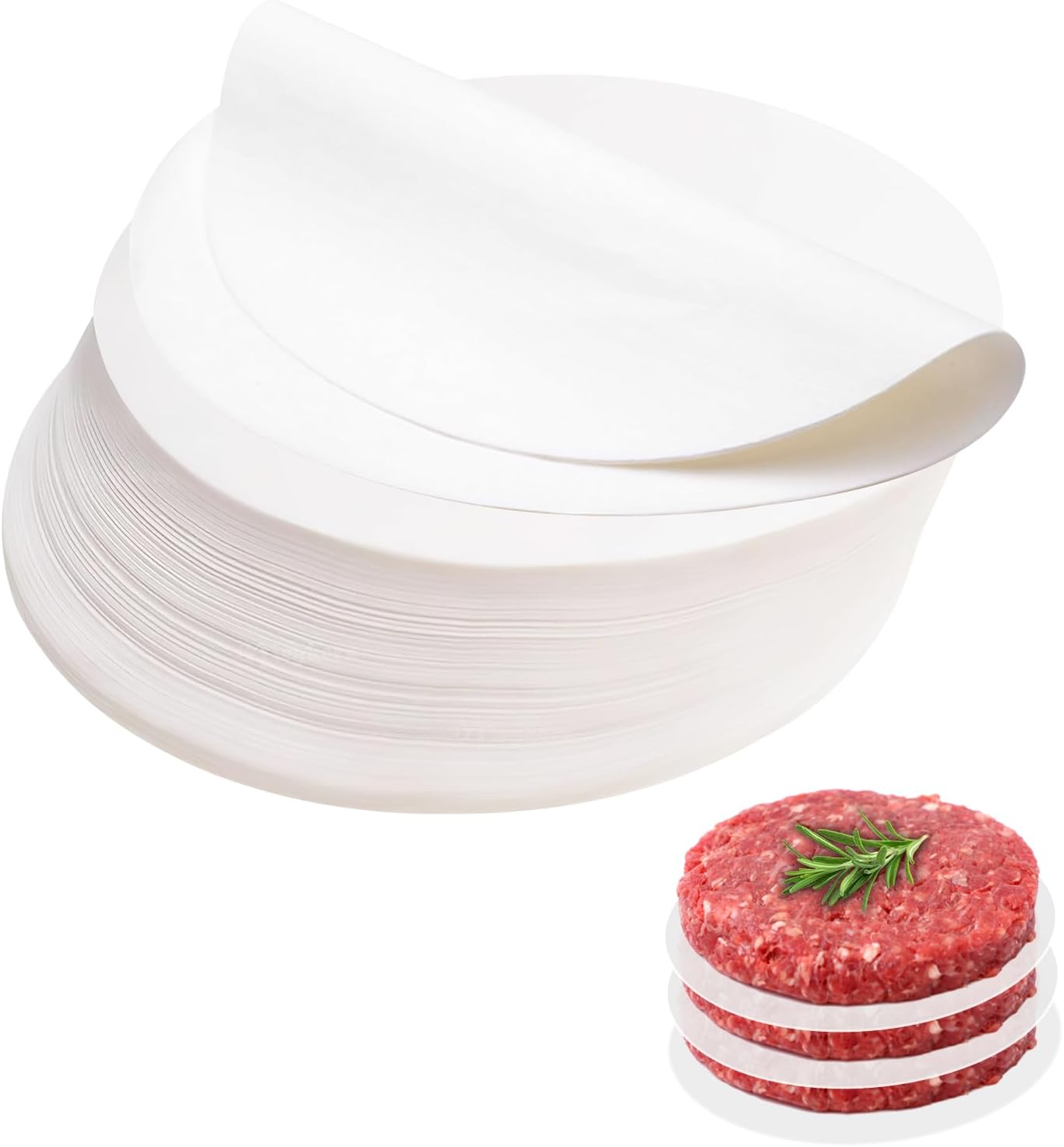 500 Pièces Disques à Burger,11cm Papier Sulfurisé, Papier De Presse à ...