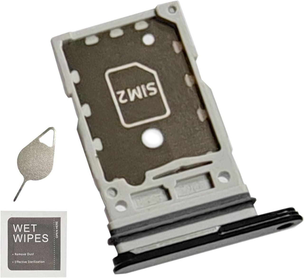 Amazon.com: S24 Ultra Dual SIM Card Tray Soporte de tarjeta de repuesto ...