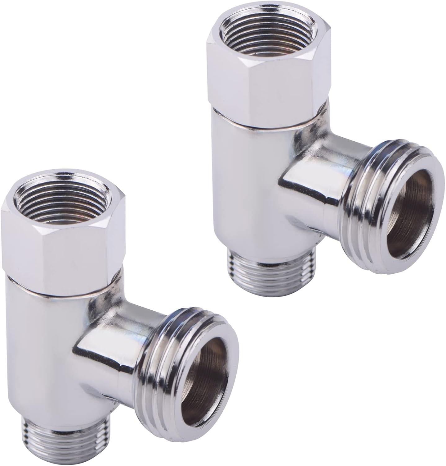 2 Pack 3 way 3 8 X 1 2 Tee Adapter Brass 3 8 Water Line T Fitting 2-pack-3-way-3-8-x-1-2-tee-adapter-brass-3-8-water-line-t-fitting