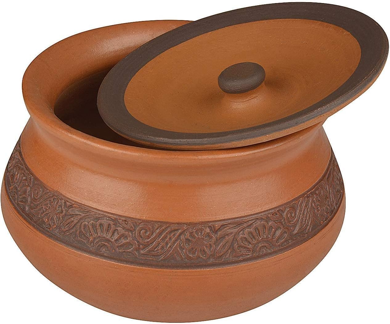 Clay Pot Dahi Handi Curd Pot with lid Clay Biryani Handi Clay Set Clay ...