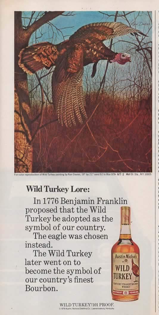 Buy Magazine Print Ad: 1979 Wild Turkey Kentucky Straight Bourbon ...