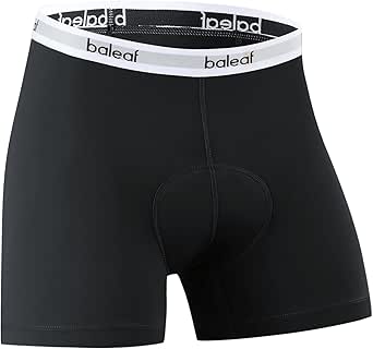 Amazon.com: BALEAF Men's Cycling Underwear 4D Padded Bike Shorts Padding Road Biking Bicycle MTB ...