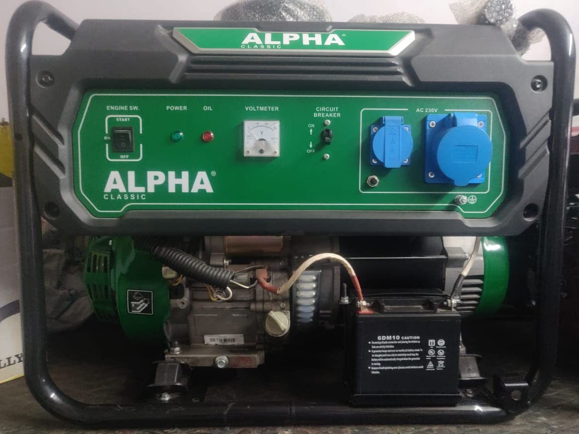 AK POWER SERVICE ALPHA CLASSIC A9500-7500W Self Start Generator Green ...