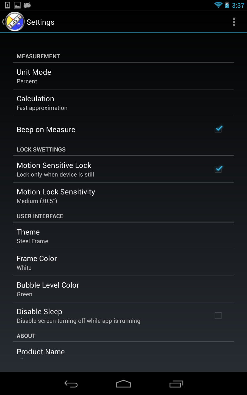 Clinometer - Application sur Amazon Appstore