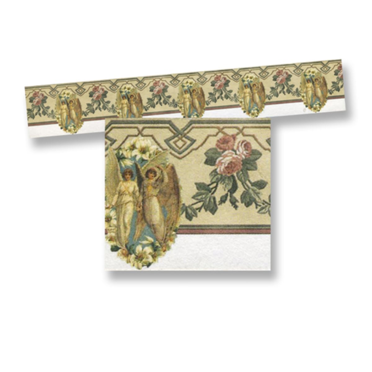 Amazon.com: Melody Jane Dolls Houses Dollhouse Wallpaper Border Floral ...