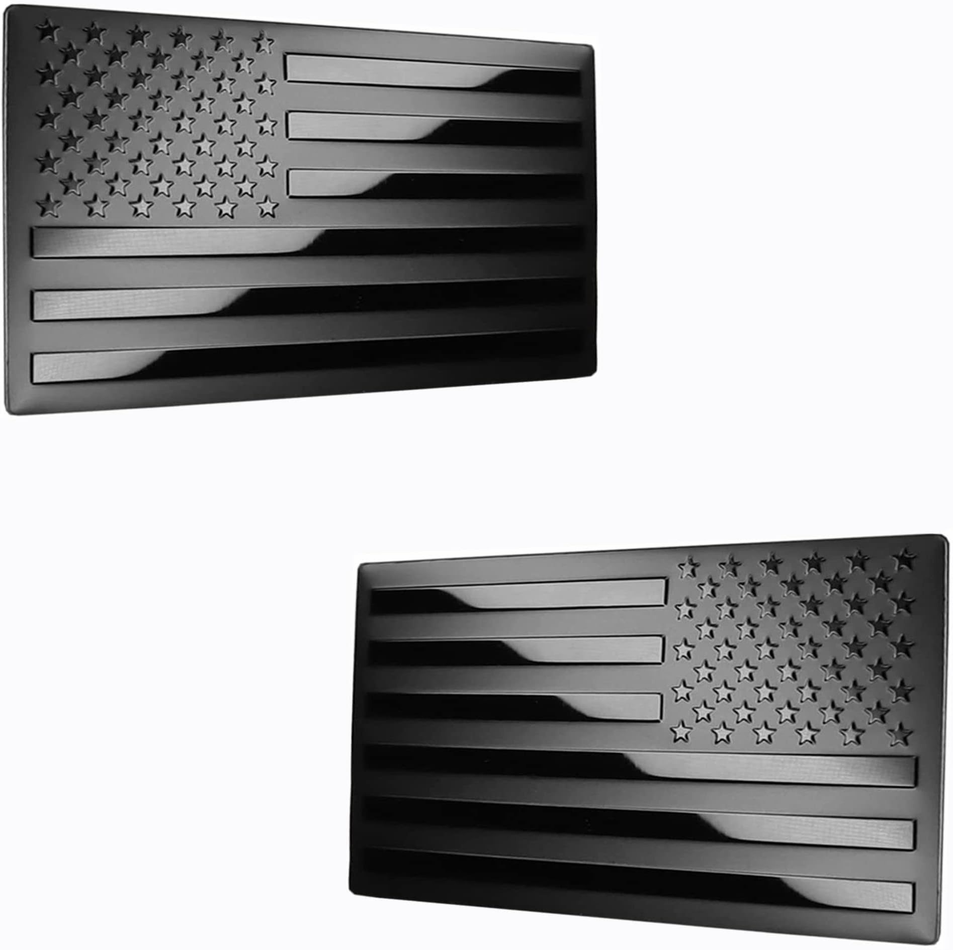 Amazon.com: USA American Metal Flag Auto Fender Emblem for Cars Trucks ...