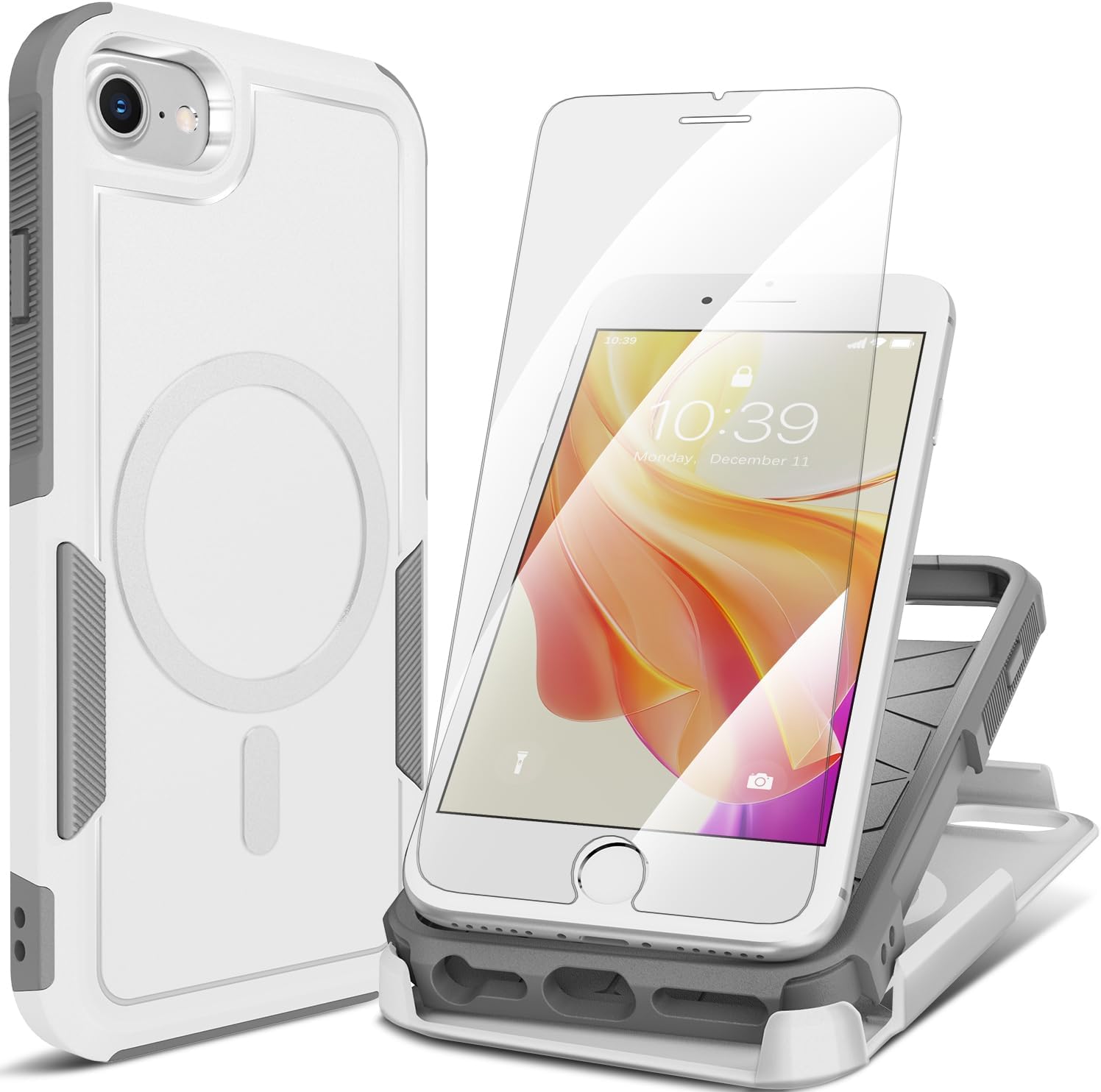Amazon.com: MHYALUDO for iPhone SE Gen 3rd 2022/2nd 2020 Case, iPhone 8 ...