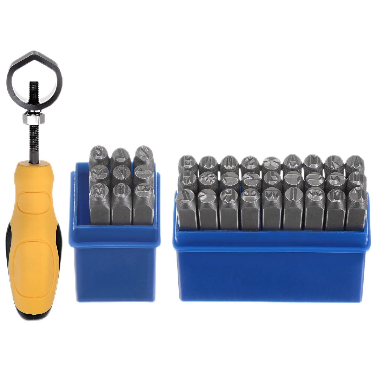 Amazon.com: HARFINGTON 36pcs Metal Stamping Kit 3/16" (5mm) (A-Z, 0-8 ...