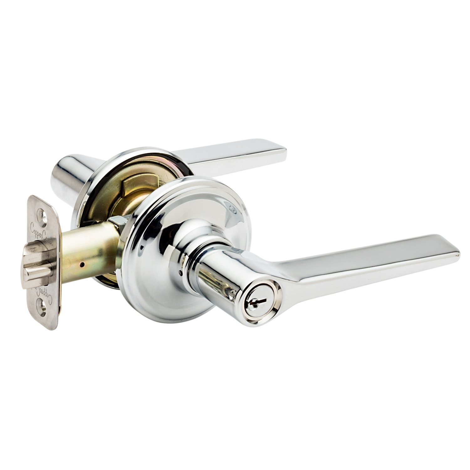 Copper Creek ZL2240PS Contemporary Keyed Entry Zane Non-Handed Lever ...