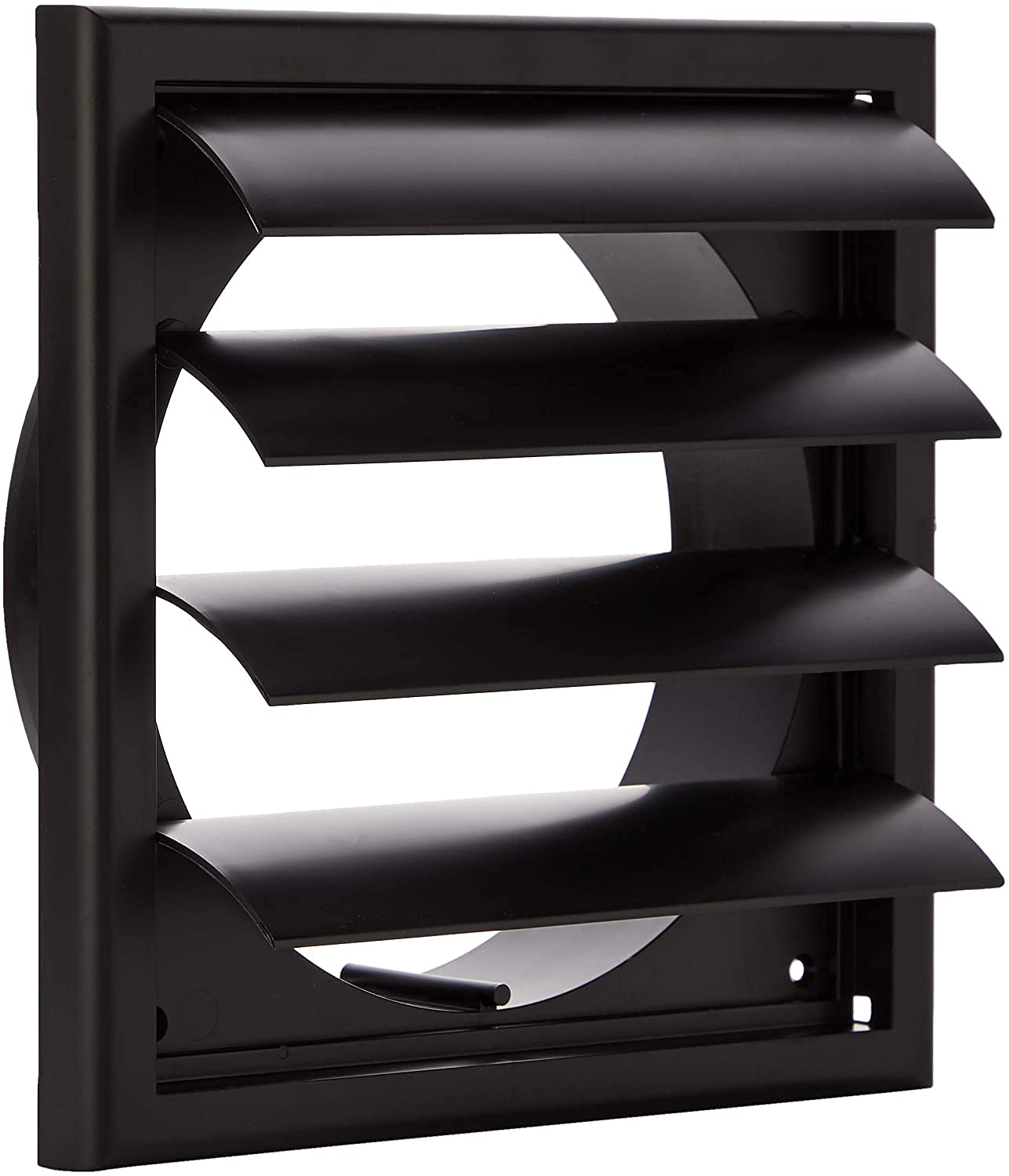 Blauberg Black Gravity Grille 150mm - 6 inch External Ducting Air Vent ...