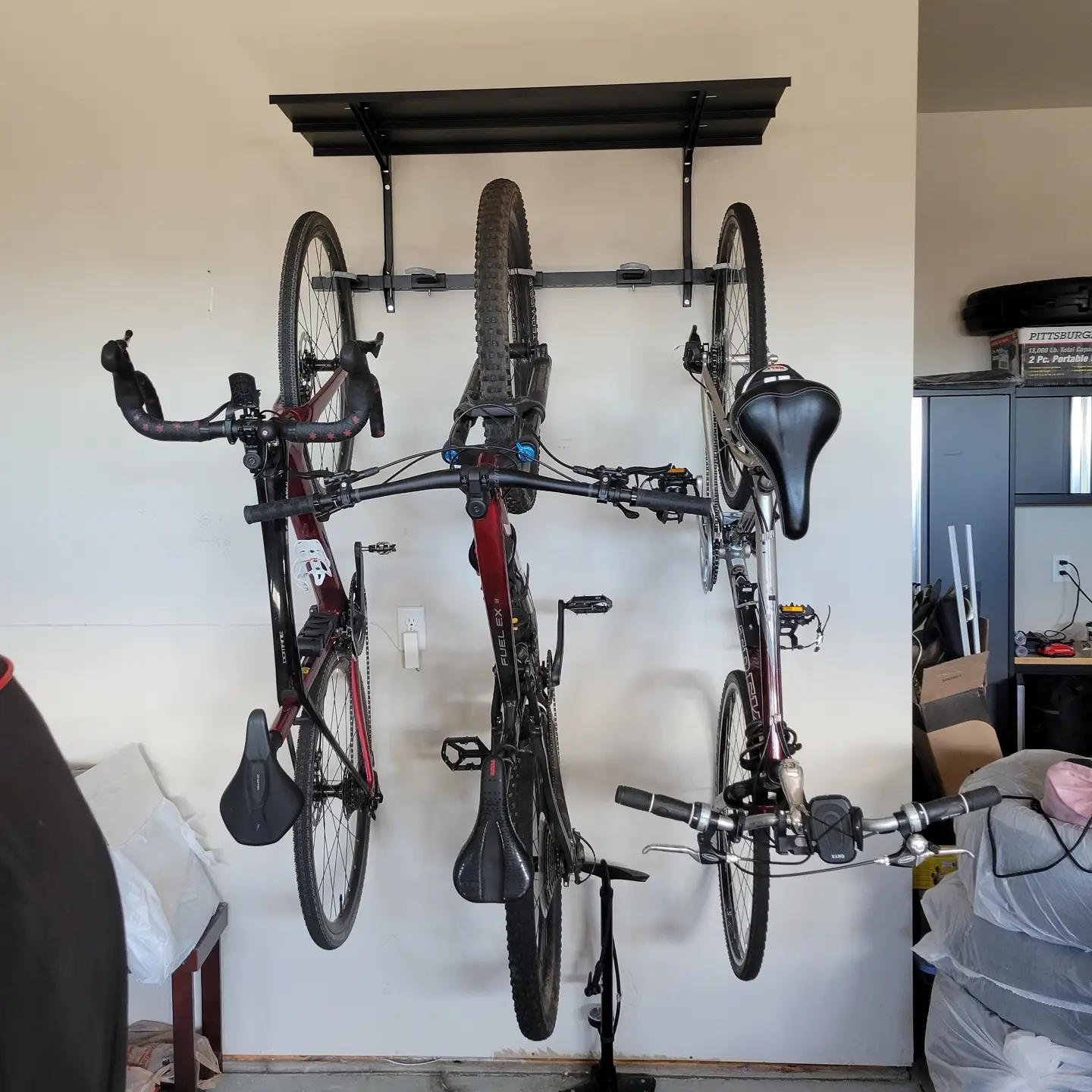 StoreYourBoard 5 Bike Essential Garage Rack, Wall Mount Bicycle Storage ...