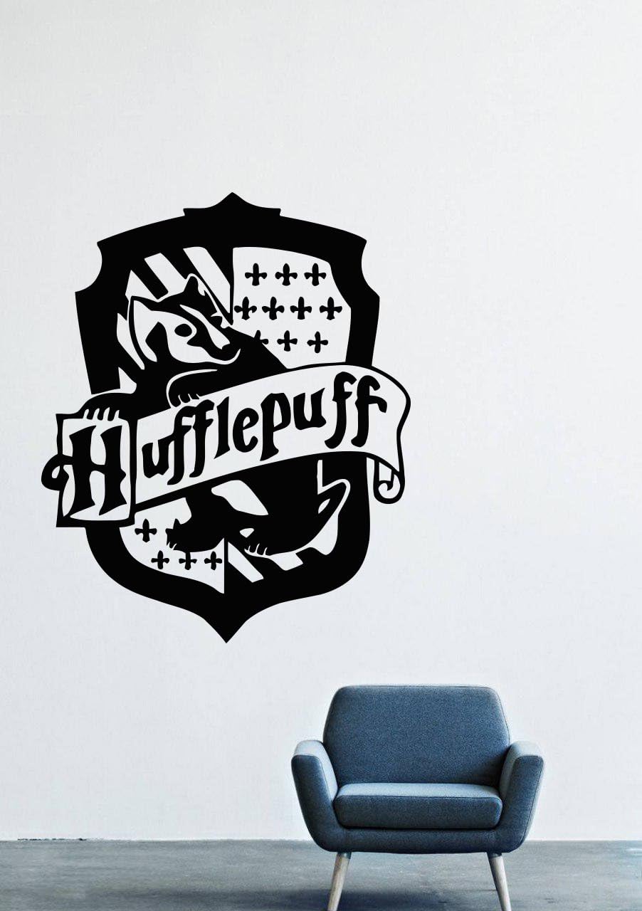 Amazon.com: Hufflepuff Wall Decals Decor Vinyl Stickers LM0979 : Sports ...