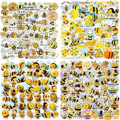 Amazon.com: Cute Bee Stickers, Funny Bees Animal Stickers, 50PCS ...