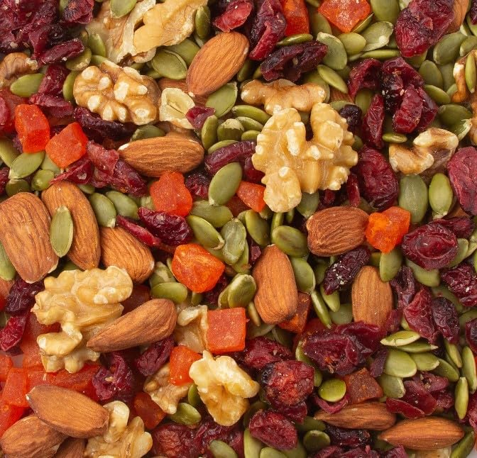 Oh! Nuts Omega 3 Trail Mix 2 libras sin nueces de sodio y aperitivos de ...