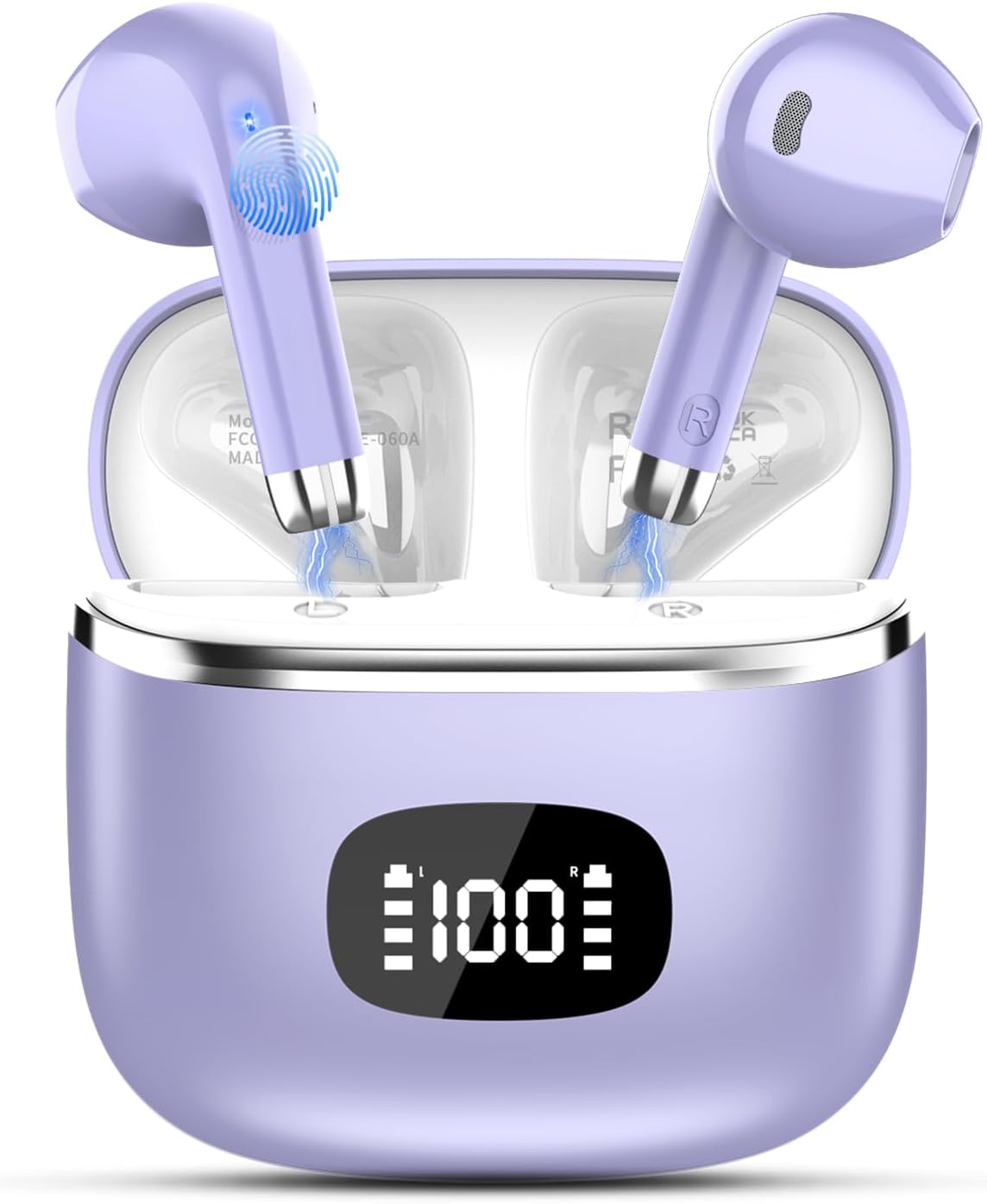 Amazon.com: Wireless Earbuds, 2024 Bluetooth 5.3 Headphones HiFi Stereo ...