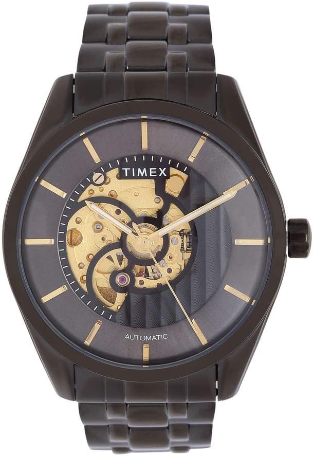 Timex Men Black Round Dial Analog Watch - TWEG16716 : Amazon.in: Watches
