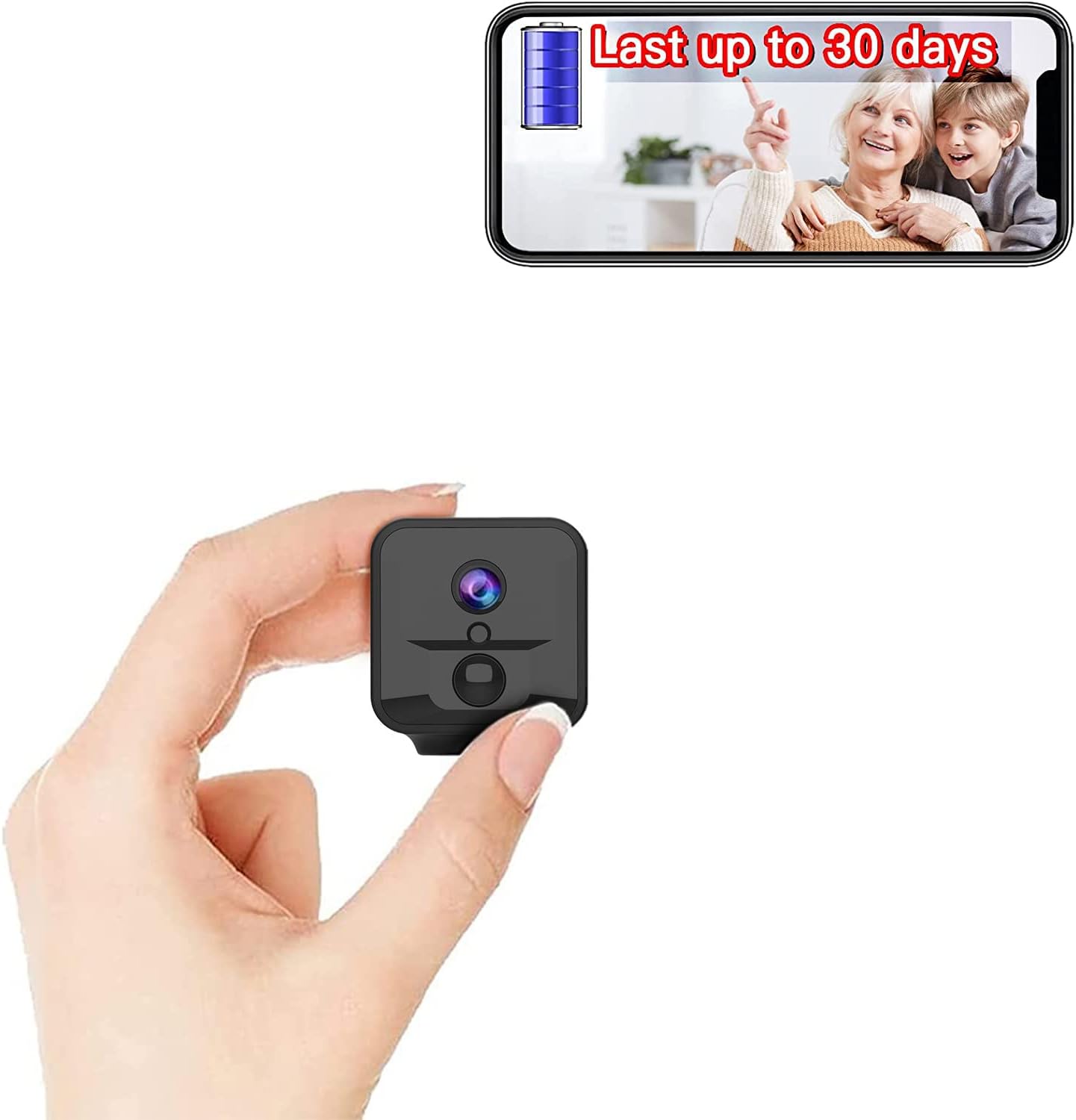 Amazon.com : Smallest WiFi Spy Hidden Camera Mini Wireless Camera HD ...